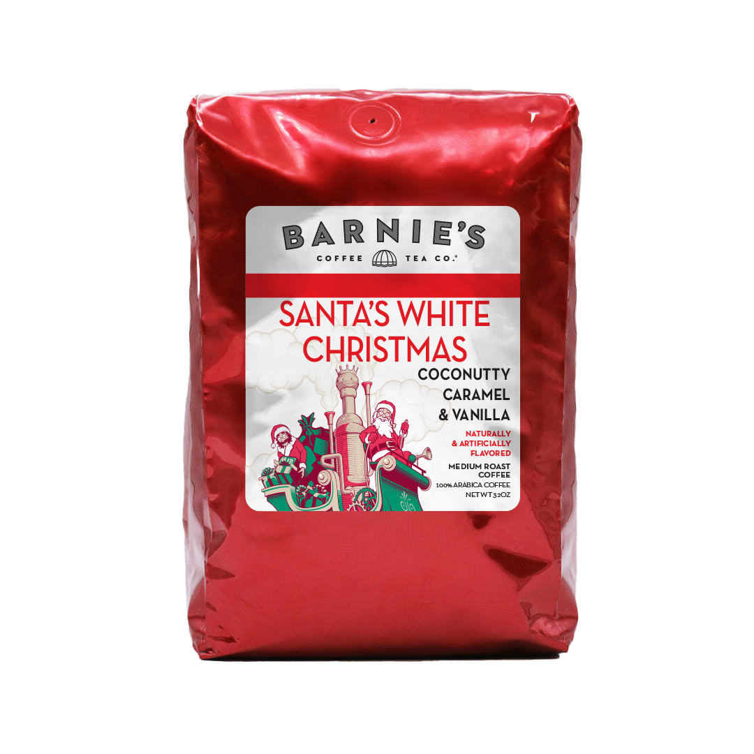 Santa's White Christmas Coffee | Barnie's Coffee & Tea – Barnies Coffee & Tea Co.