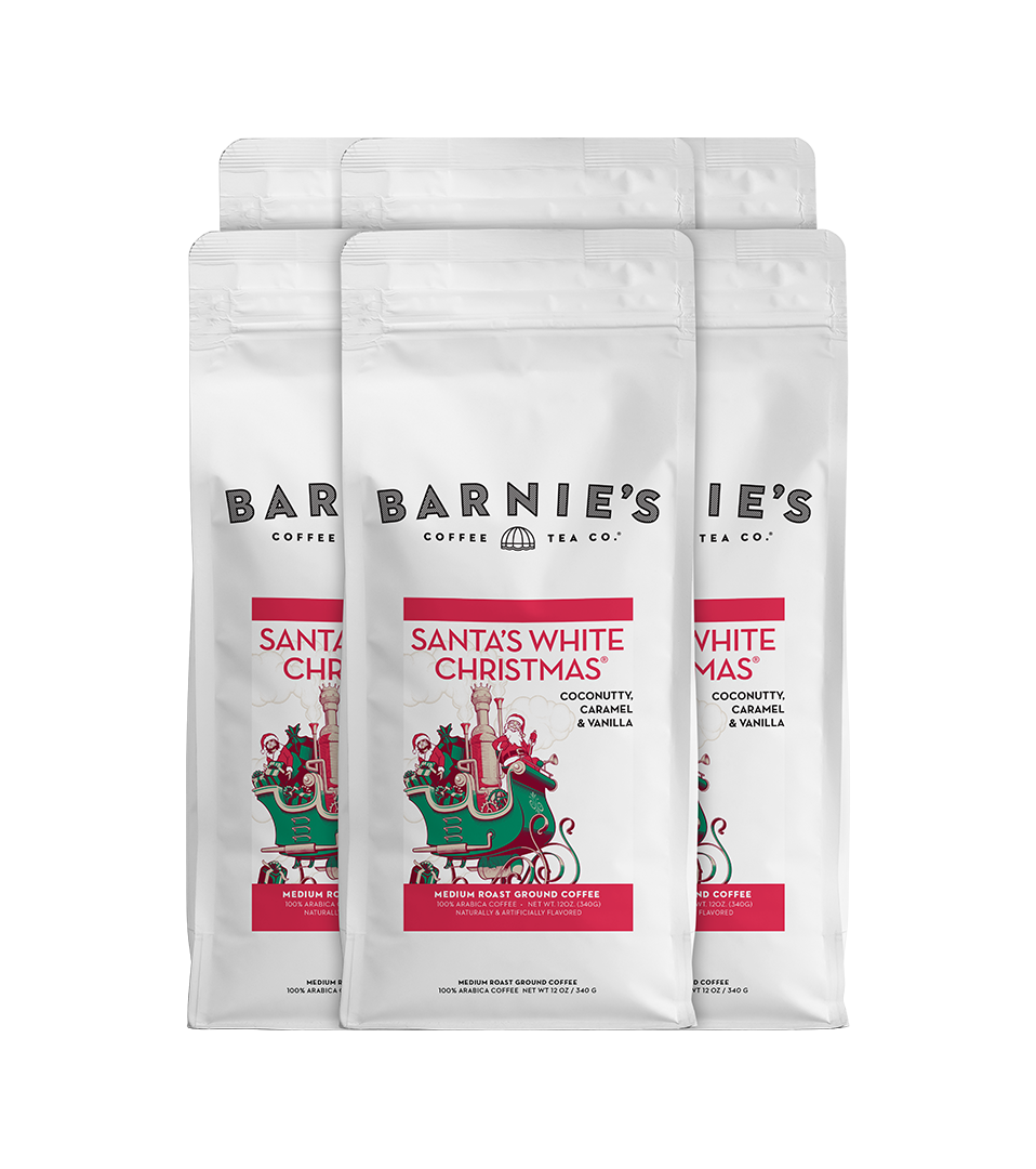 Santa's White Christmas Coffee | Barnie's Coffee & Tea – Barnies Coffee & Tea Co.