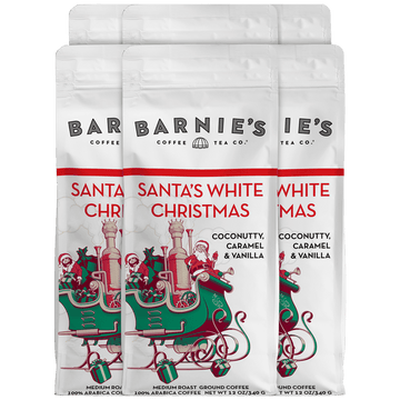 Santa's White Christmas® Flavored Coffee Ground | Barnie's Coffee & Tea ...