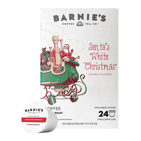 Santa's White Christmas Coffee | Barnie's Coffee & Tea – Barnies Coffee & Tea Co.